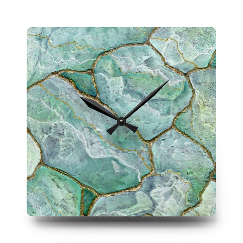 Square Wall Clock - Etsy