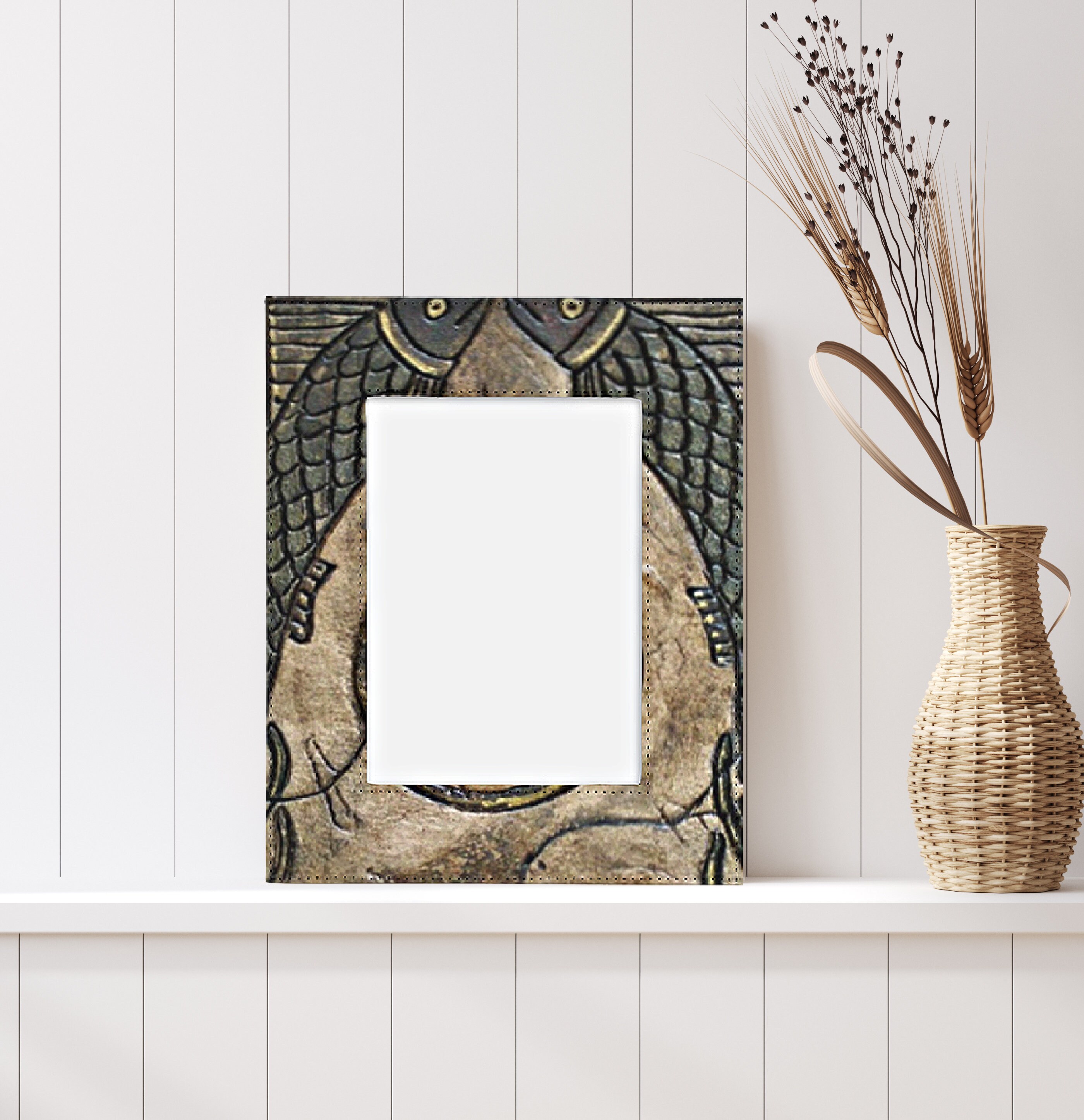 CELTIC VIKING FISH Picture Frame 5x7 Felt Back | Etsy