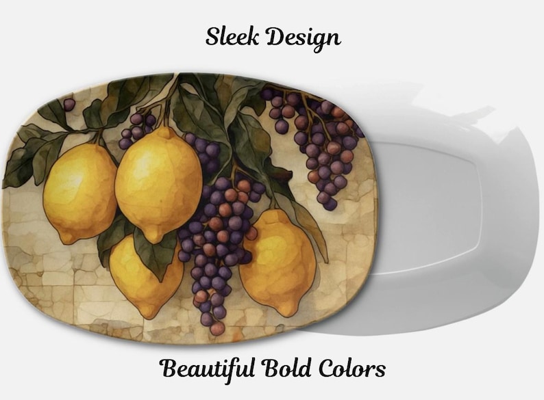 Rustic Tuscan Lemon Serving Platter, Italian Decor, Hostess Gift, Nona ...