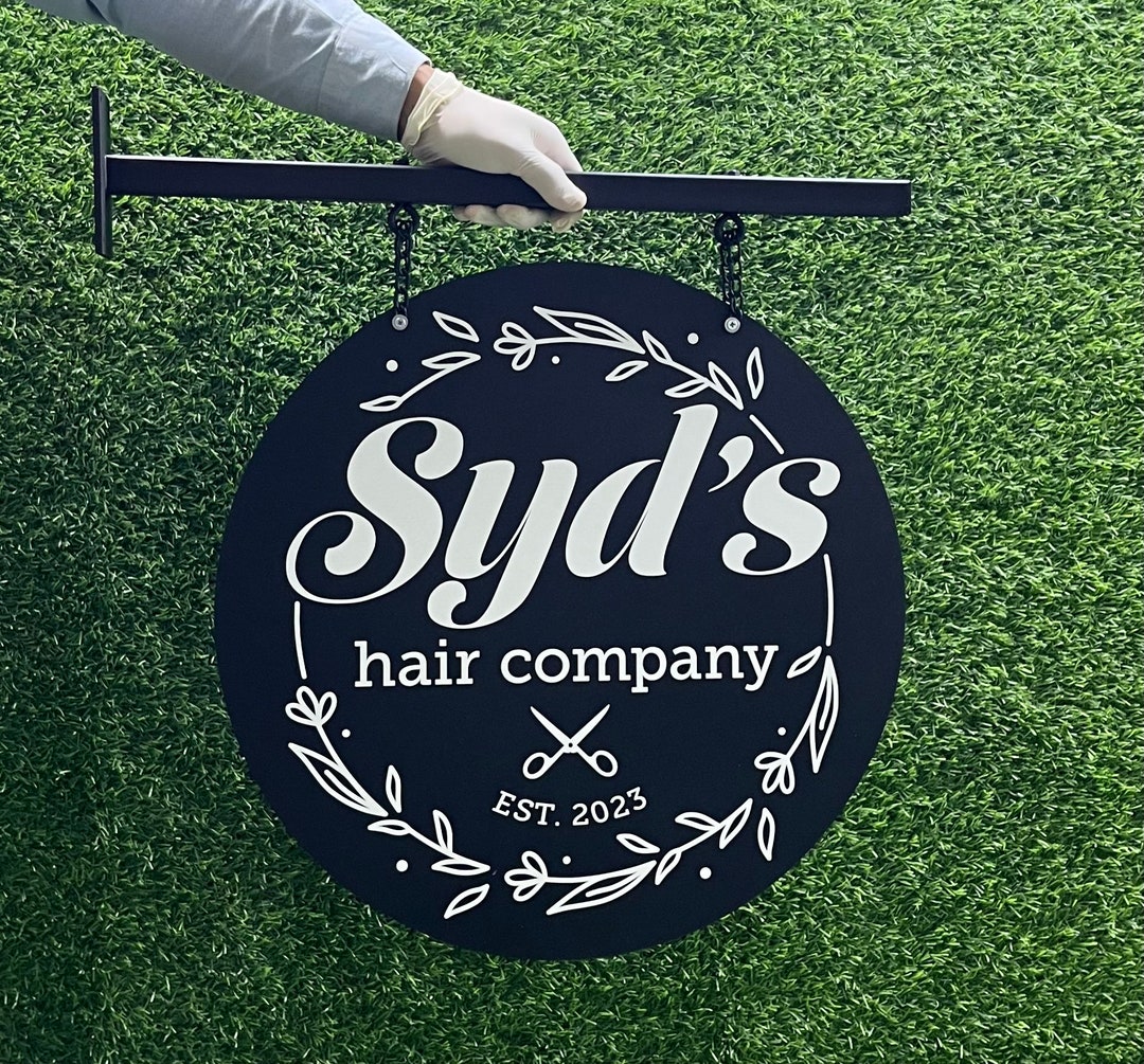 Custom Double Sided Advertising Sign Metal Blade Sign Storefront Sign ...