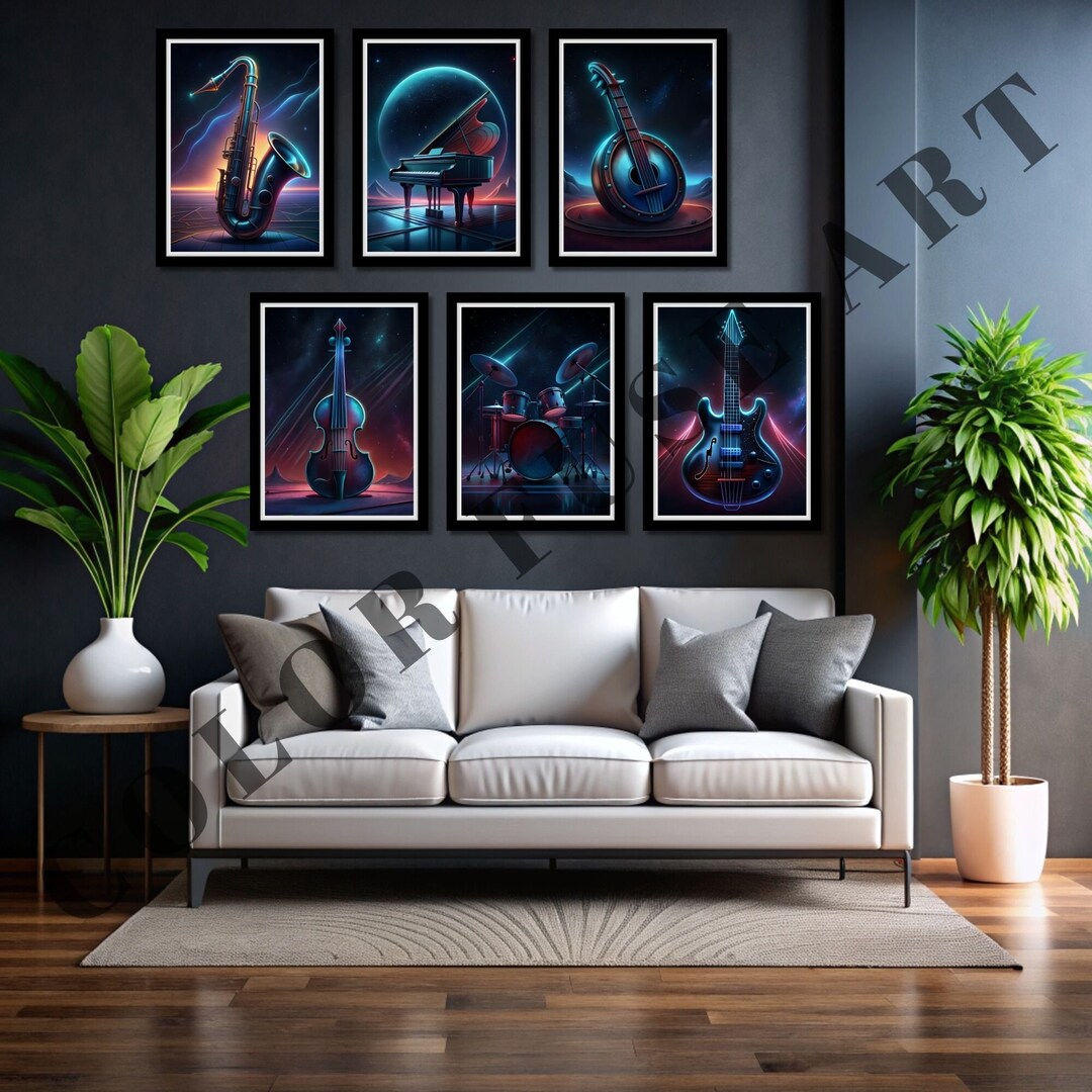 Digital Music Art, Instrument Illustrations, Music Designs, Banjo ...