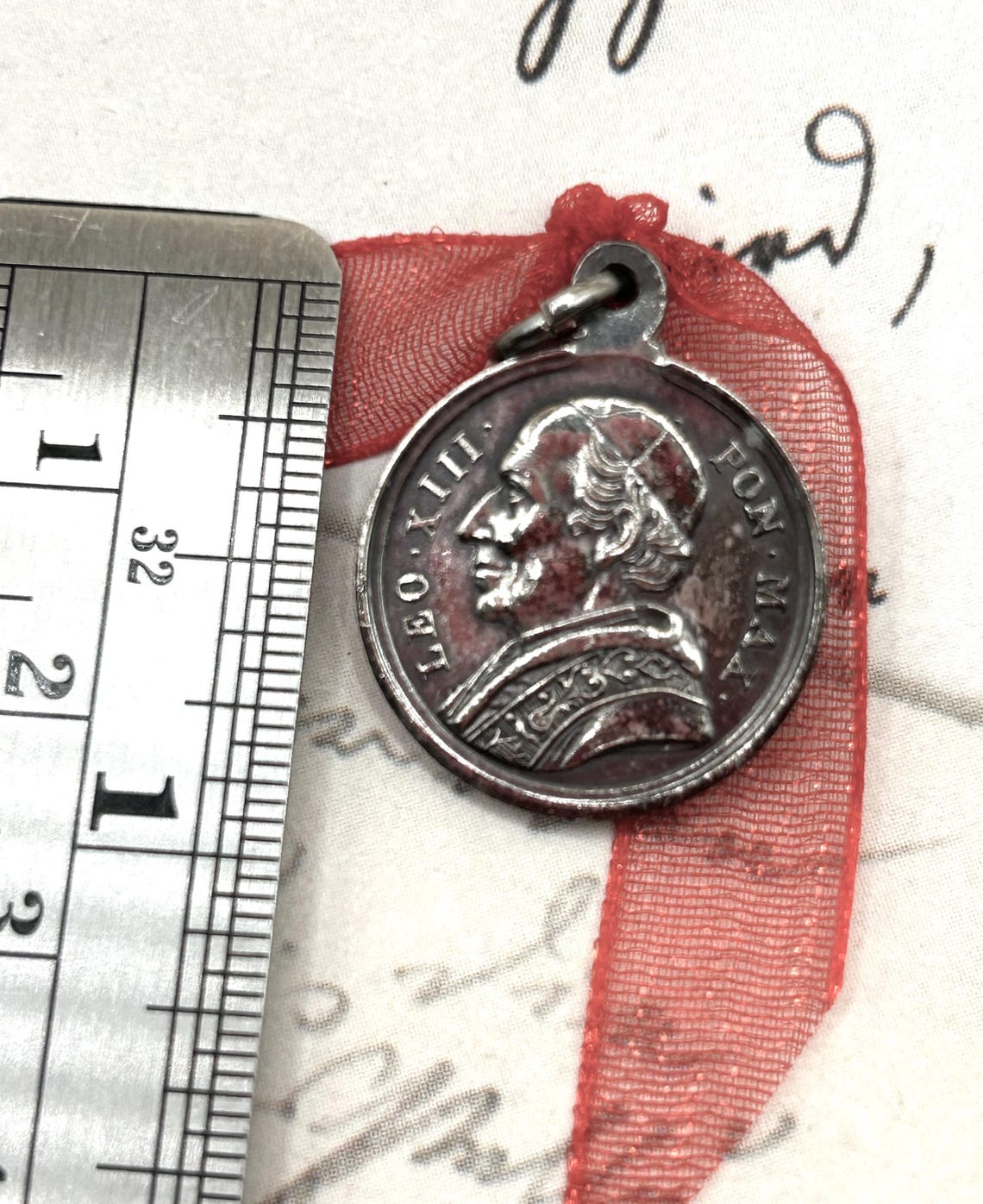 Vintage Pope Leo XIII Medal, Bene Merenti Catholic Pendant, Vatican ...