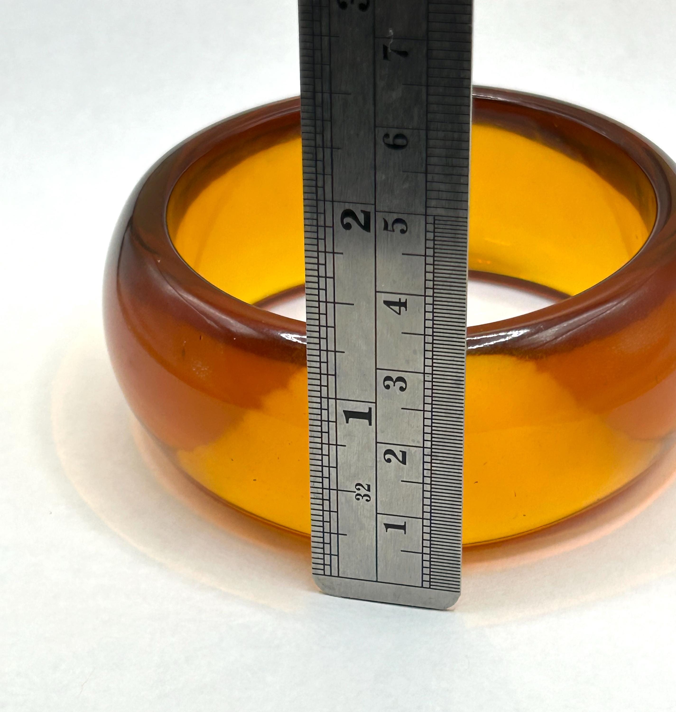 Vintage Mod Lucite Bangle Bracelet, Chunky Domed Acrylic - Etsy