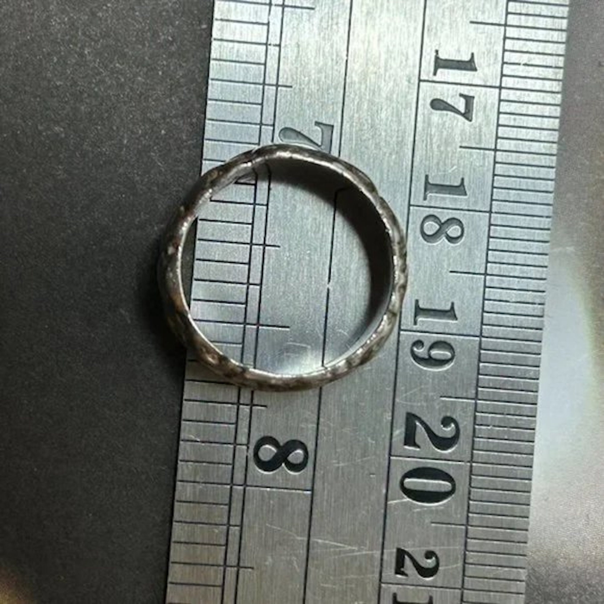 Abstract Vintage Modernist Brutalist Art Studio Wide Sterling Silver ...