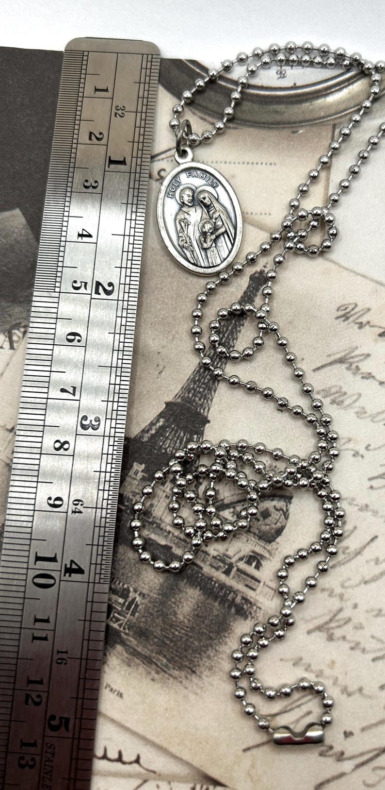 Holy Family Jesus Mary Joseph Holy Spirit Dove Catholic Religious Medal ...
