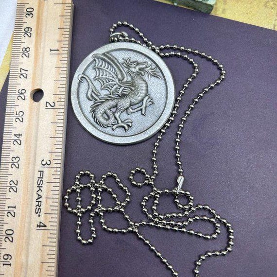 Vintage 1993 Boda Products USA Fantasy Dragon Pewter … - Gem