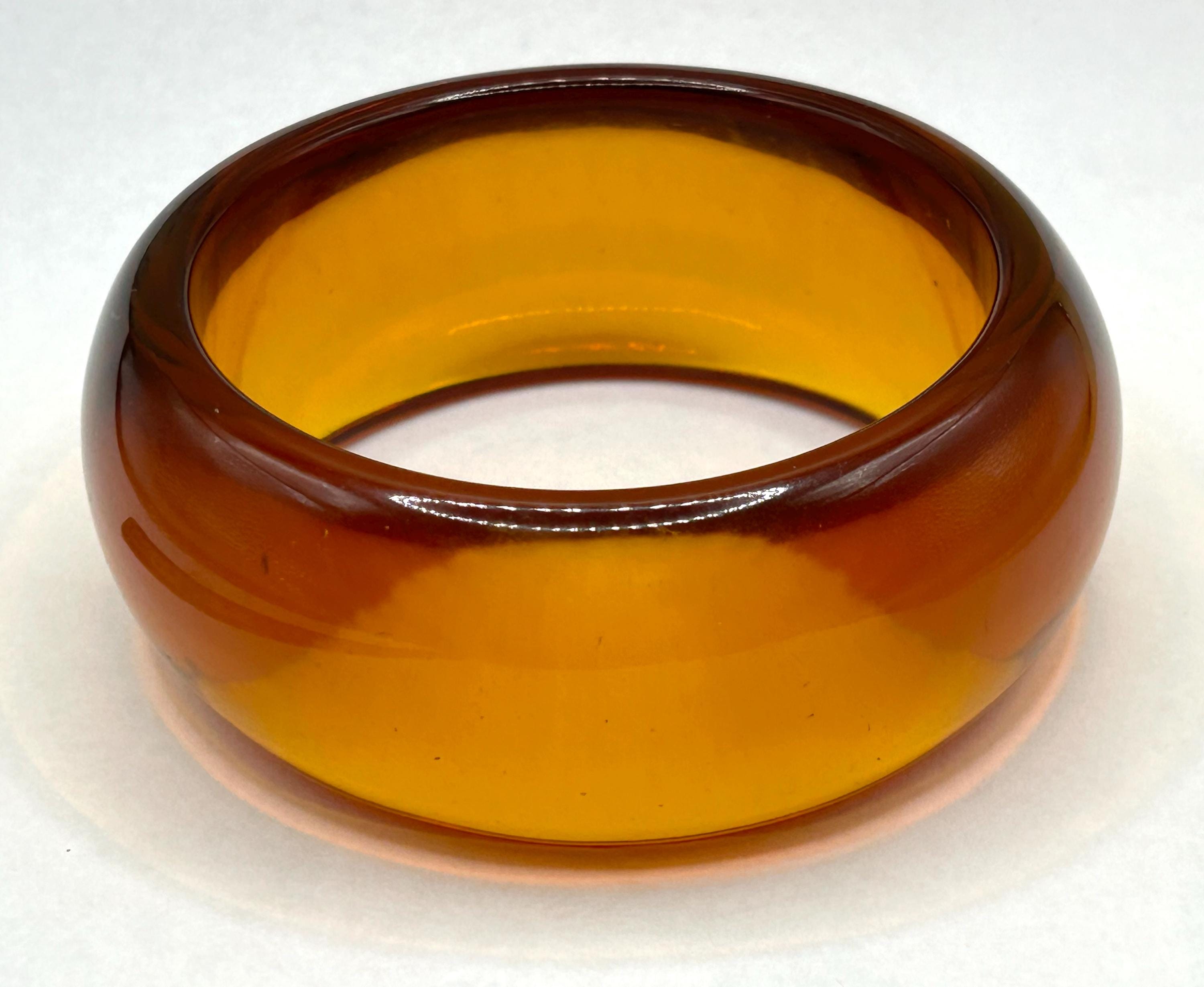 Vintage Mod Lucite Bangle Bracelet, Chunky Domed Acrylic - Etsy