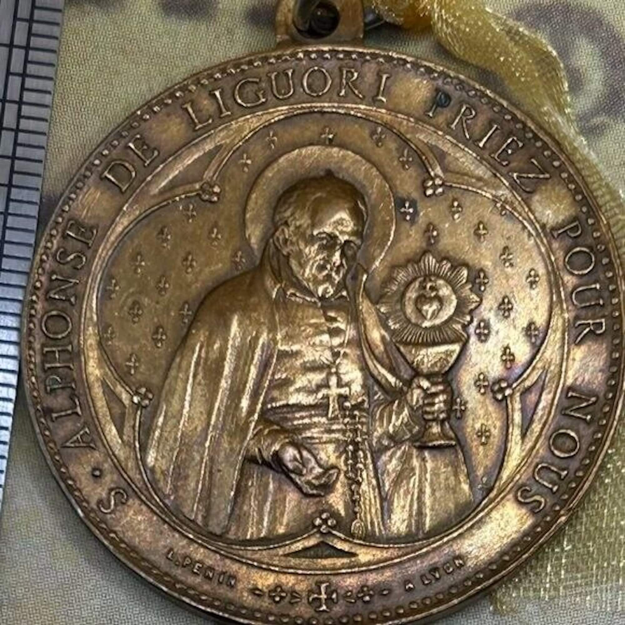 Old Rare Vintage Alphonsus Liguori Medal Italy Our Lady of Perpetual ...