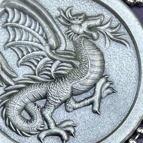 Vintage 1993 Boda Products USA Fantasy Dragon Pewter … - Gem