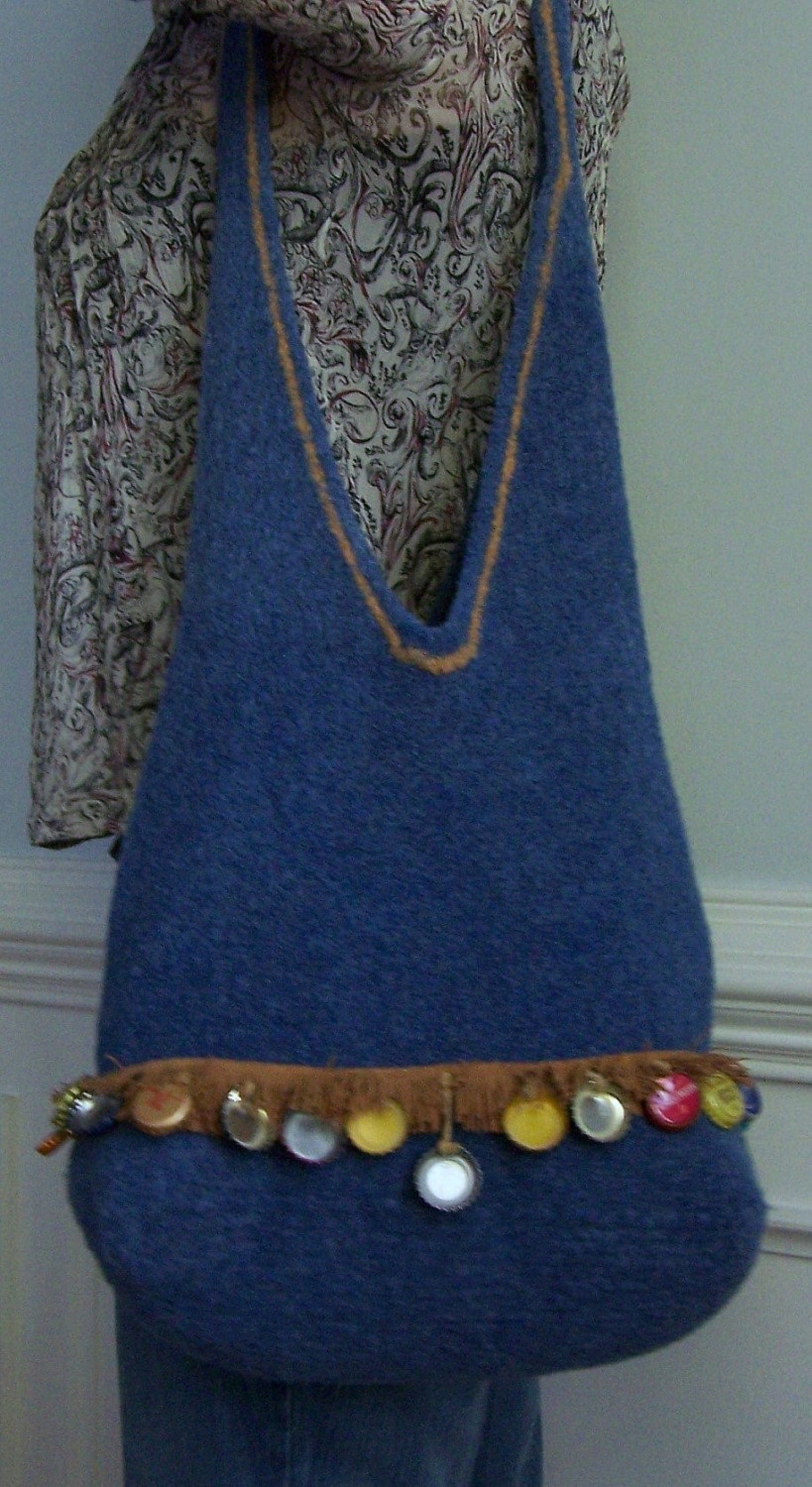 Felted Knitting PATTERN - Felted Roomy Shoulder Tote - PDF, Digital ...