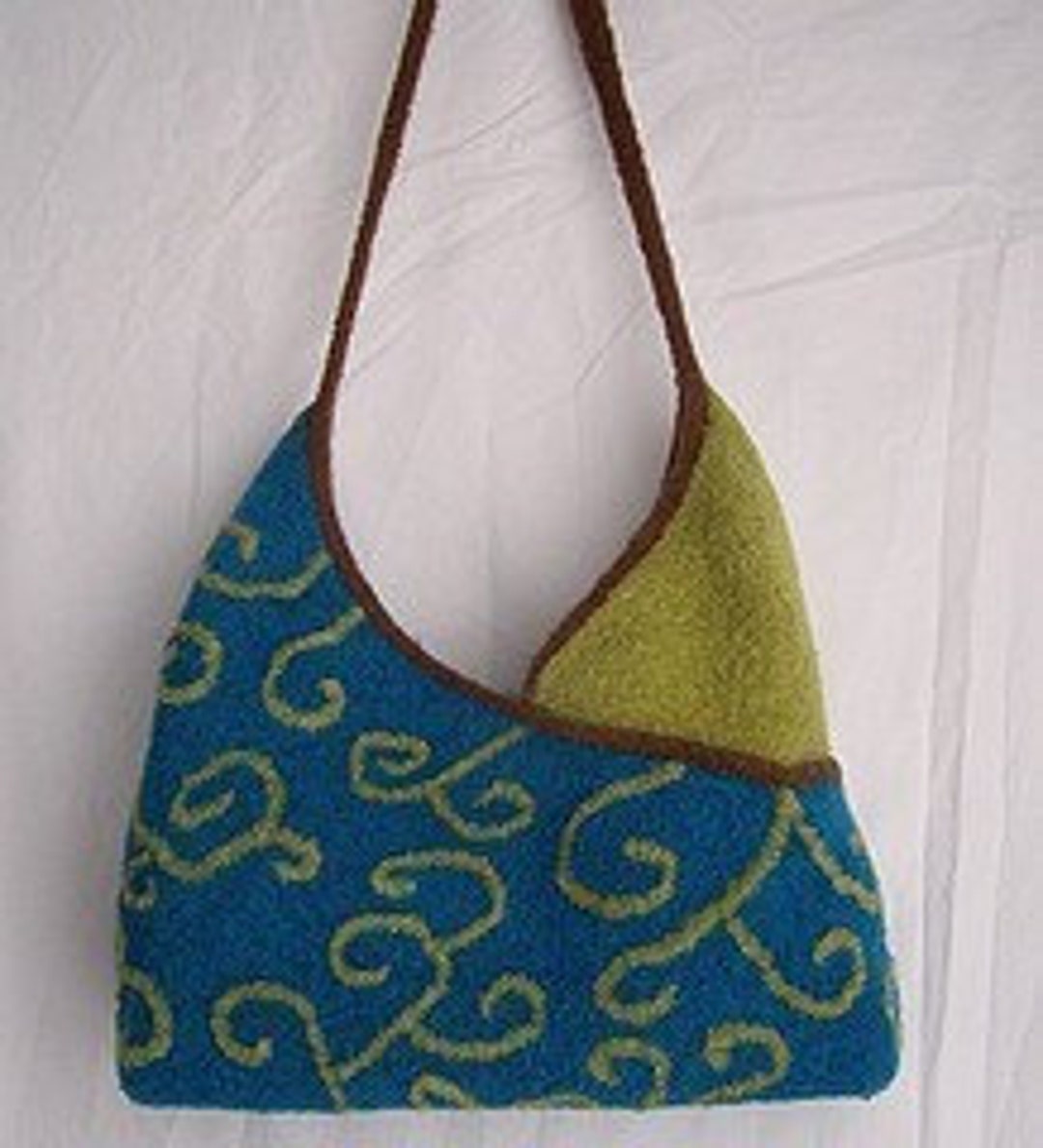 Felted Knitting PATTERN - Half and Half Tote Bag PATTERN (PDF- Instant ...