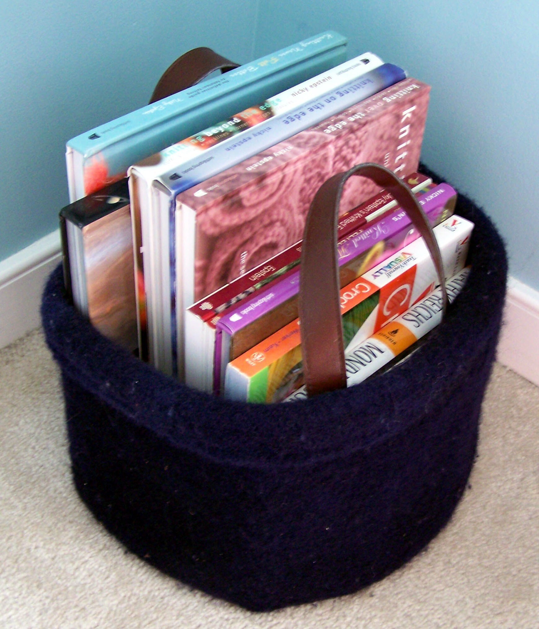 Knitting Pattern Felted Basket (PDF - Digital Delivery ONLY) - Etsy