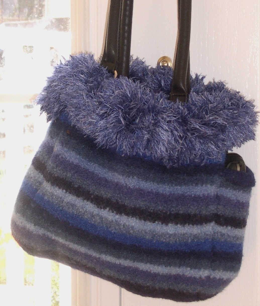 Knitting Pattern Felted Tote With Side Pockets PDF Instant Download - Etsy