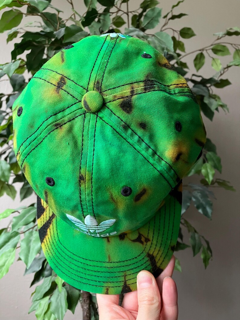 Cheesehead Drip Custom 1 of 1 Reverse Dyed Unstructured Adjustable Dad ...