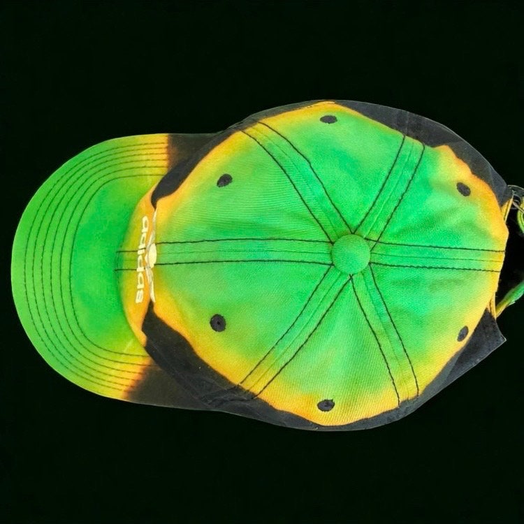 Jamrock Custom 1 of 1 Reverse Tie Dye Jamaican Flag Dad Hat Adjustable ...