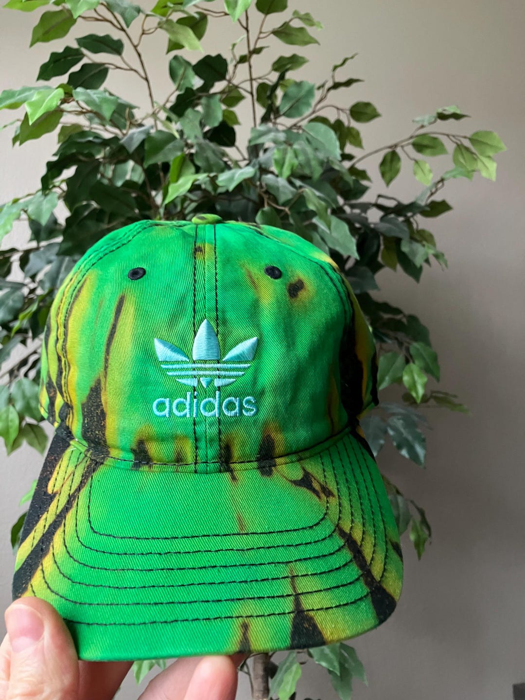 Cheesehead Drip Custom 1 of 1 Reverse Dyed Unstructured Adjustable Dad ...