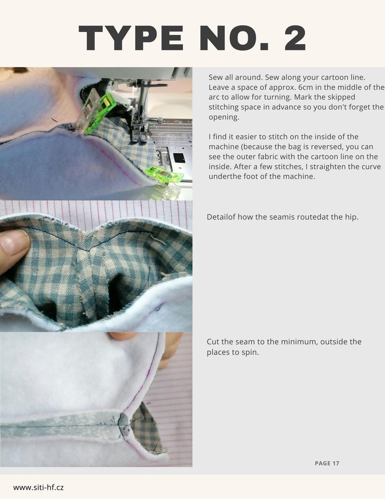 PDF Sewing Pattern / Pattern of a Handbag With Clasp / 3 Patterns for 2 Frame Sizes / Bag ...