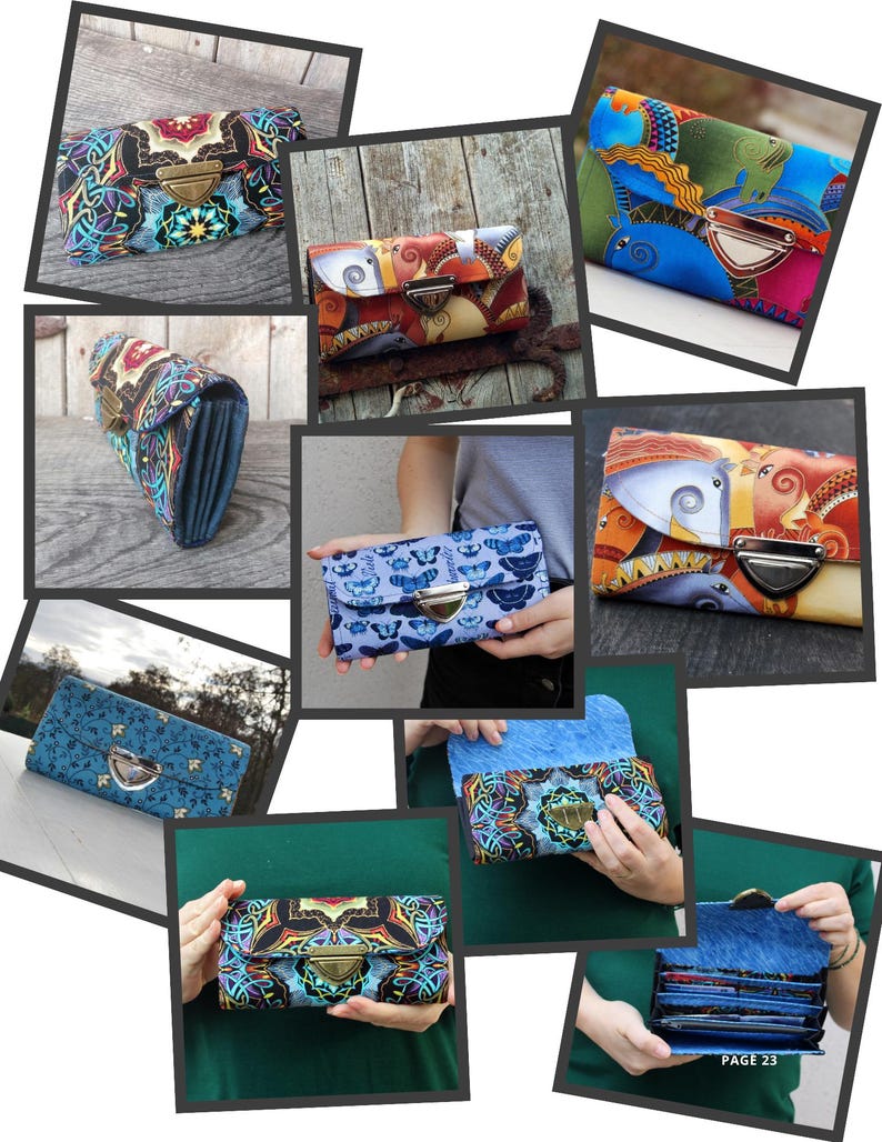 PDF Sewing Pattern – Women's Wallet With Zipper & Card Slots | Beginner ...