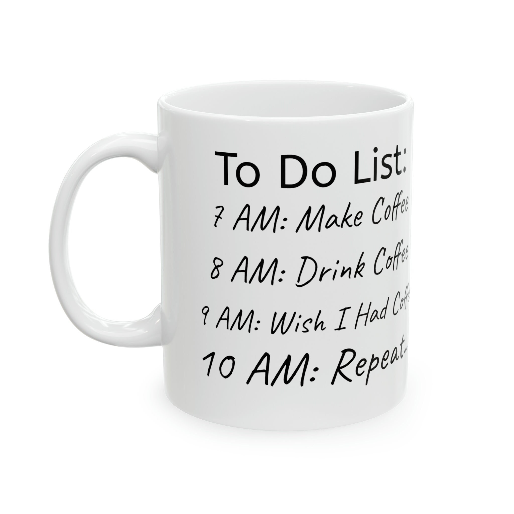 Coffee To-do List Fun Coffee Mug - Etsy