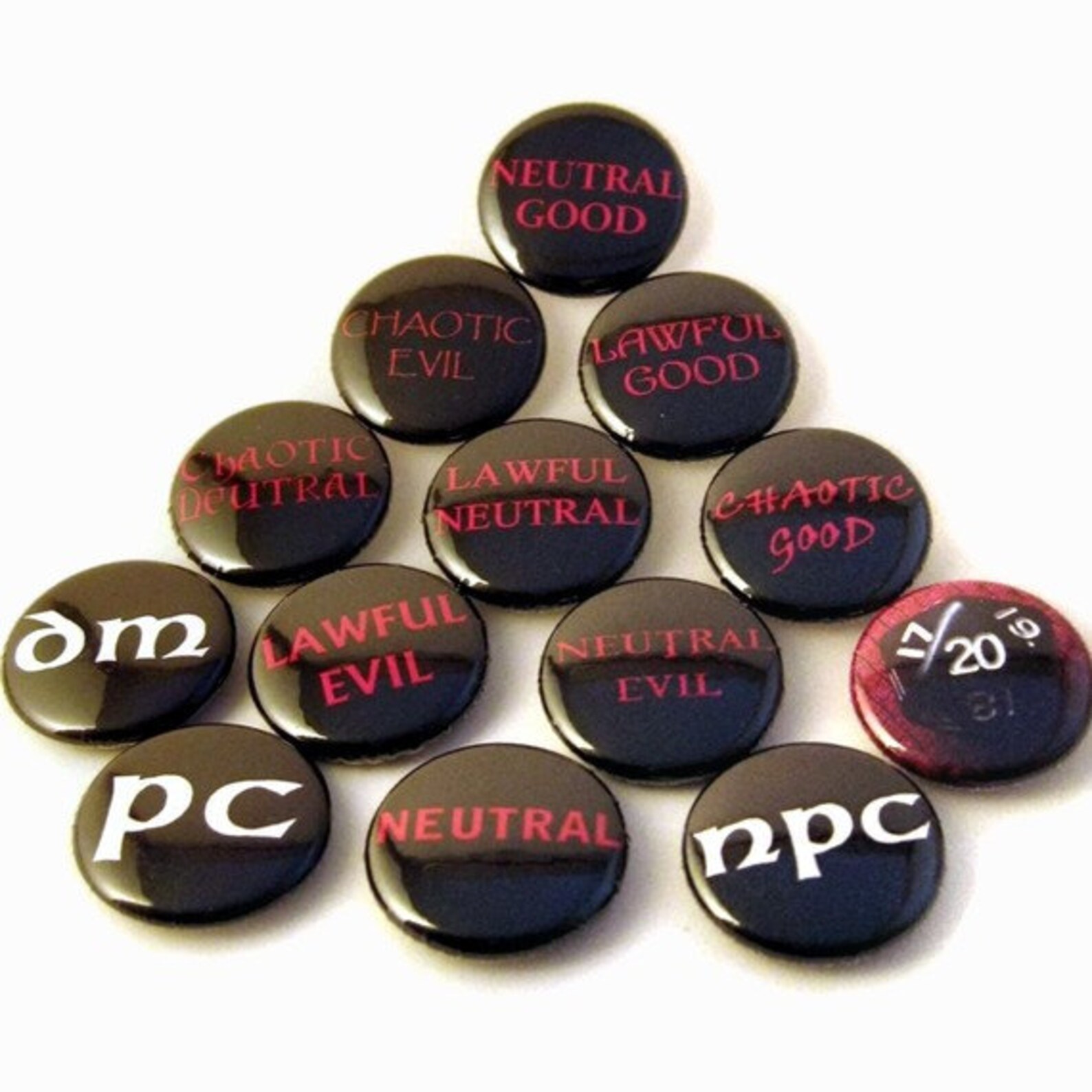 Geeky Gaming Set of 14 Buttons or Magnets - Etsy