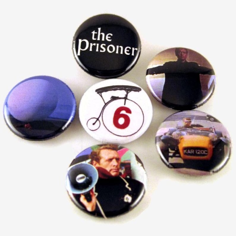 The Prisoner TV Show Set of 6 - Buttons or Magnets - Etsy