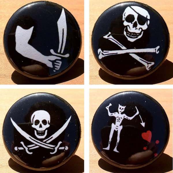 Pirate Buttons - Etsy