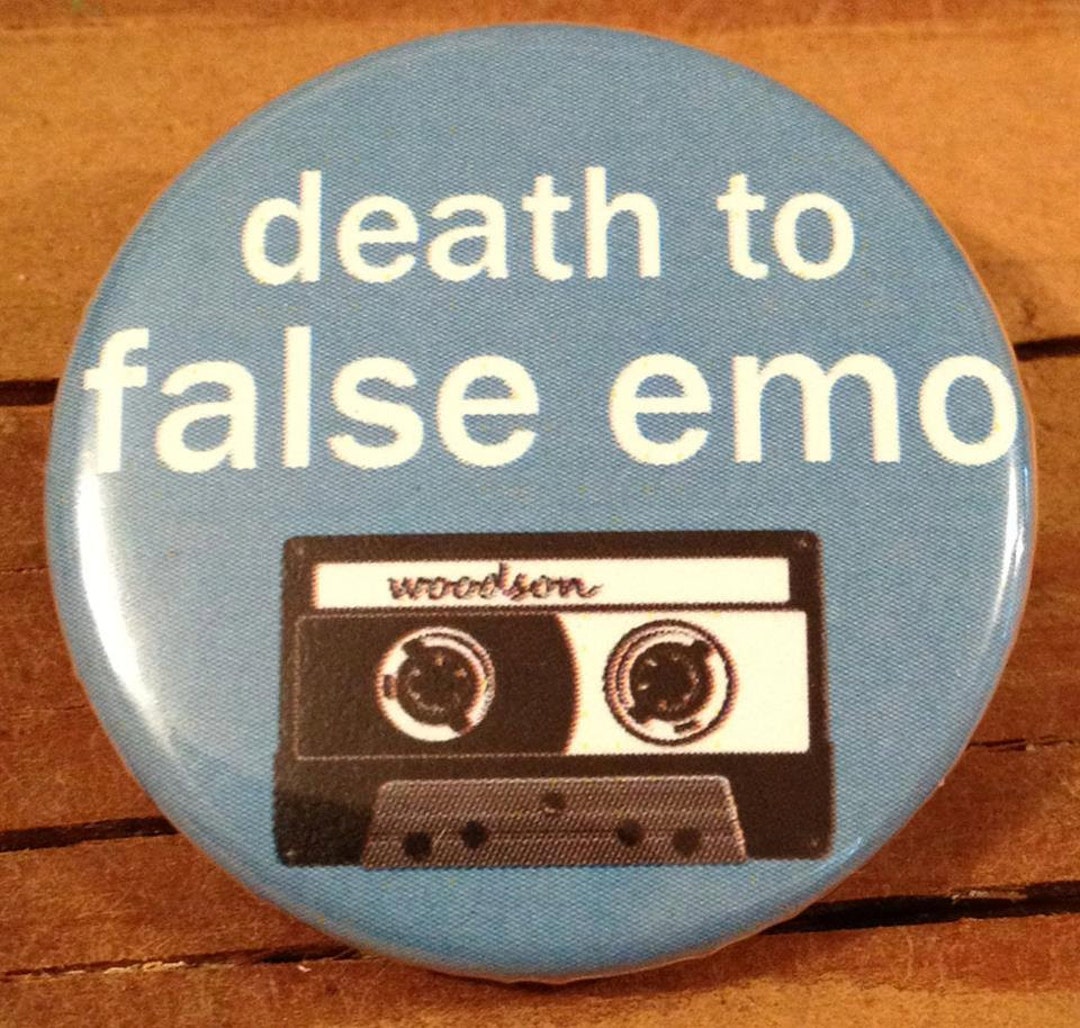 Death to False Emo - Button, Magnet, or Bottle Opener - Etsy
