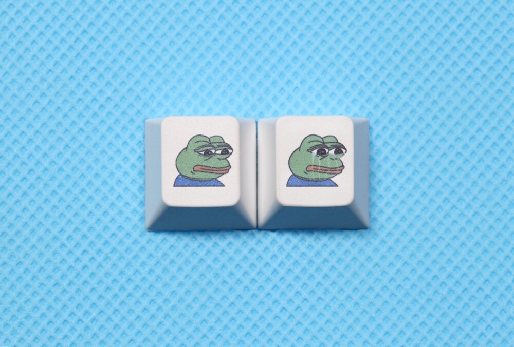 Pepe the Frog Meme ESC Keycap, Artisan Saf Pepe R1 ESC Keycap, Cross ...