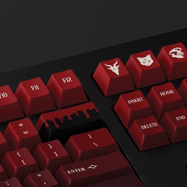 Black and Red Keycap - Etsy