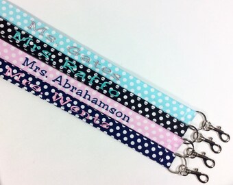 Polka Dot Lanyard | Etsy