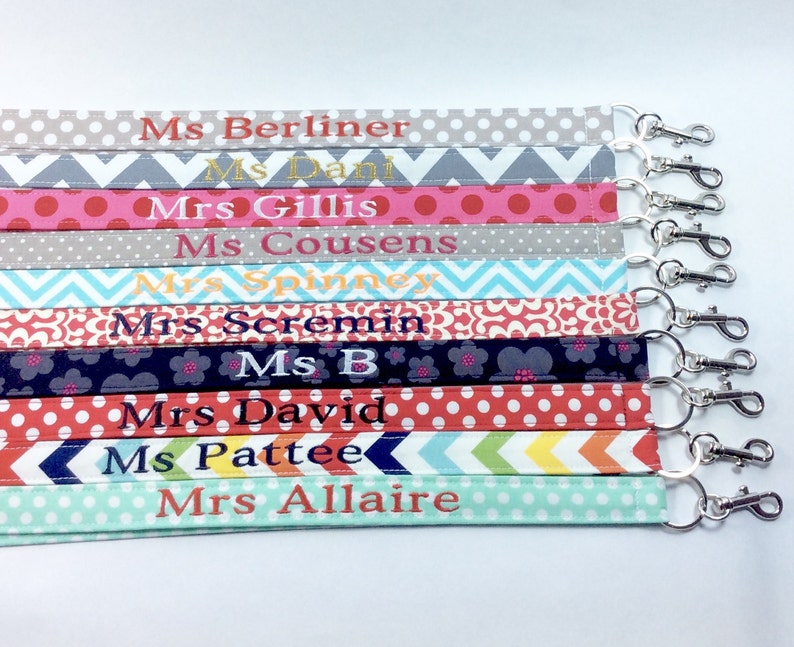 Lanyard Personalized Lanyard Fun Lanyards Key Lanyard | Etsy