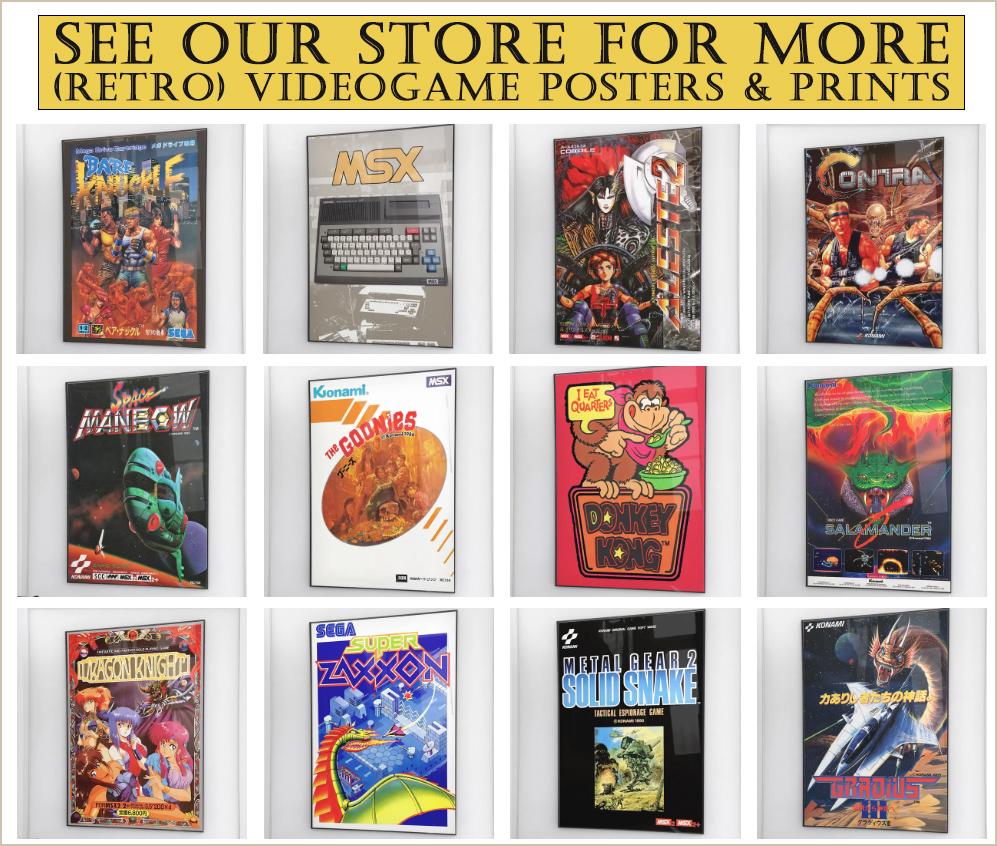 Parodius Da Poster, Konami Game Art Print, 90s Cute Em up Wall Decor ...