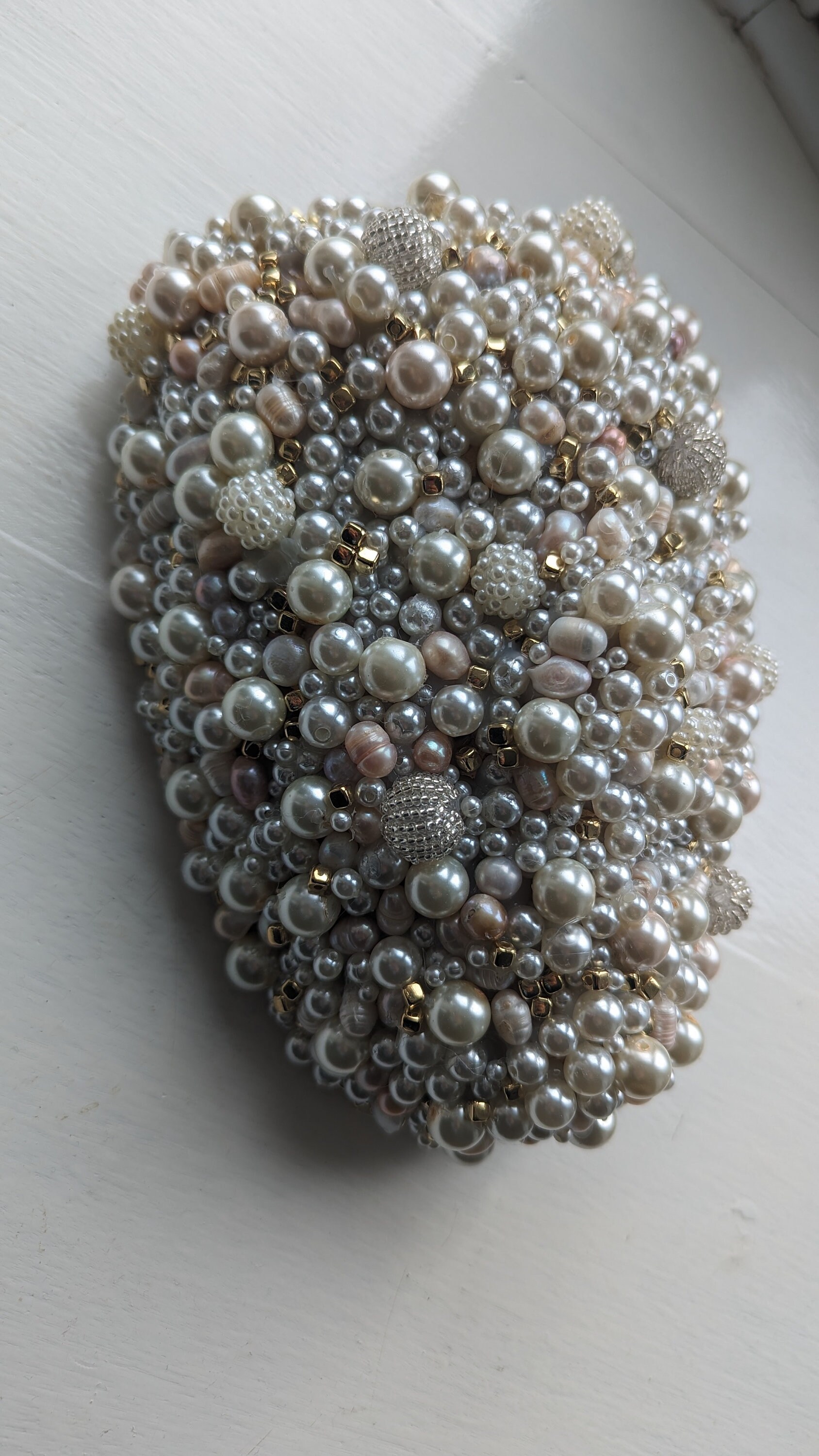 Pearl Full Face Mask Face Harness Cosplay Marvel X-men Crystal Diamond ...