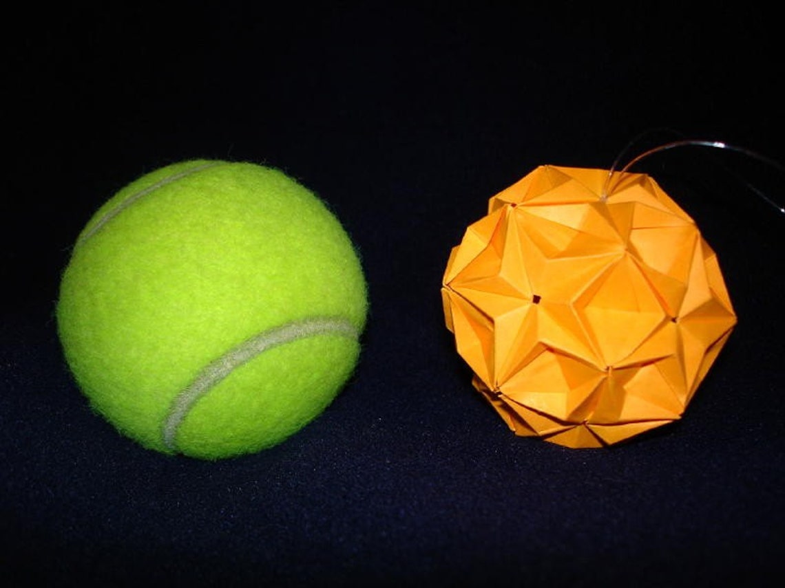 Orange Origami Ball - Etsy
