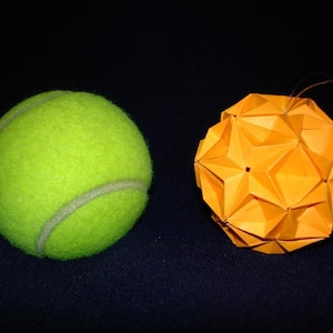 Orange Origami Ball - Etsy