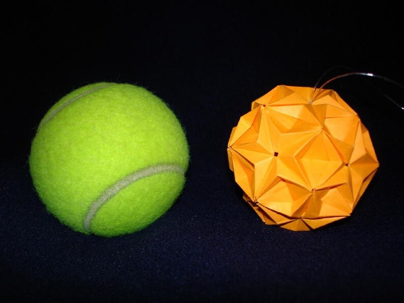 Orange Origami Ball - Etsy