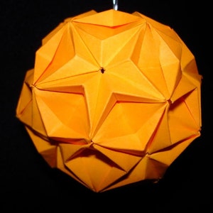 Orange Origami Ball - Etsy
