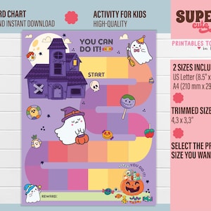 HALLOWEEN Reward Chart, Printable Halloween Behavior Chart, Spooky ...