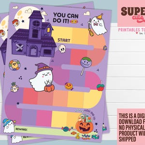 HALLOWEEN Reward Chart, Printable Halloween Behavior Chart, Spooky ...