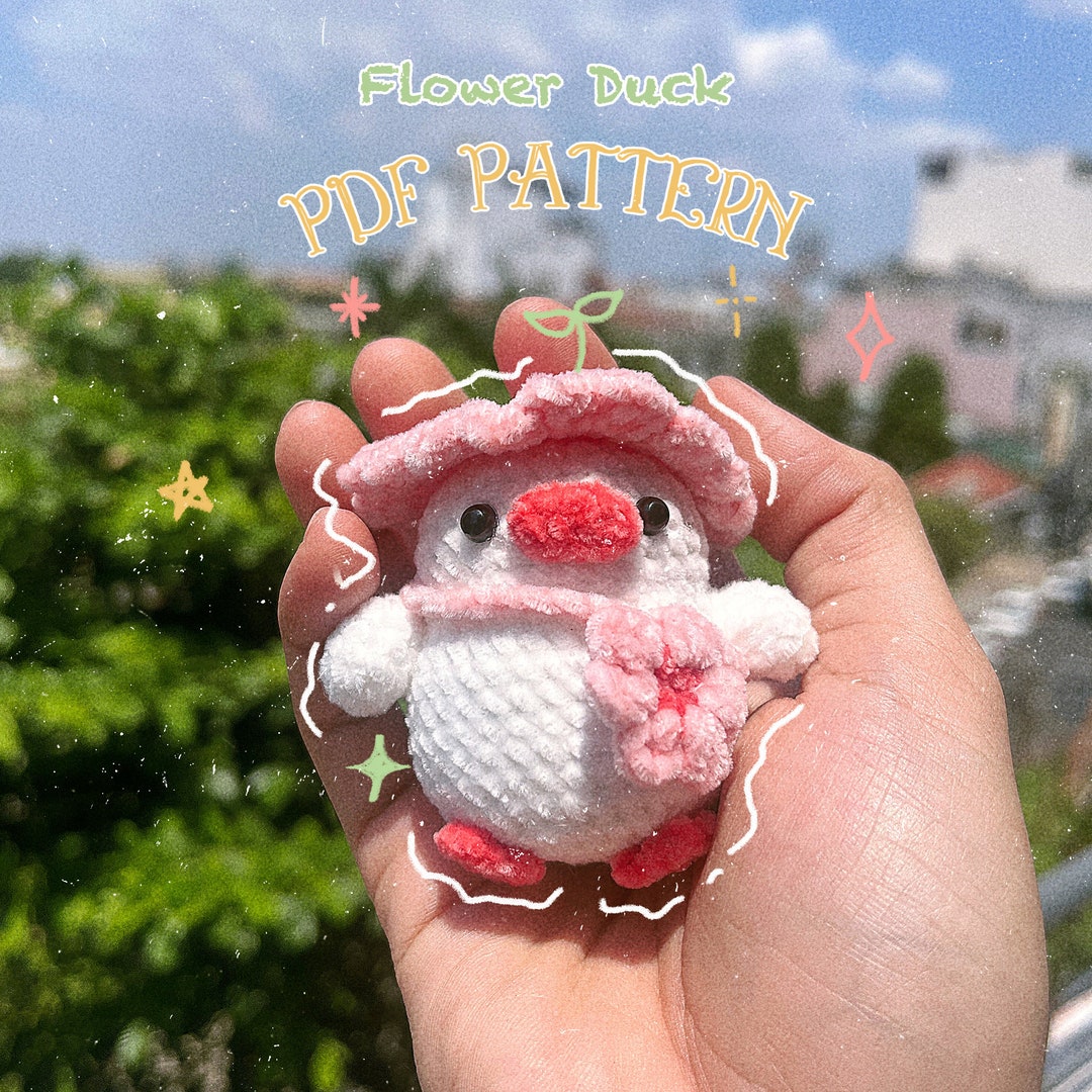 Cute Duck Crochet Pattern, Duck Crochet Patterns, Tiny Duck Crochet PDF ...