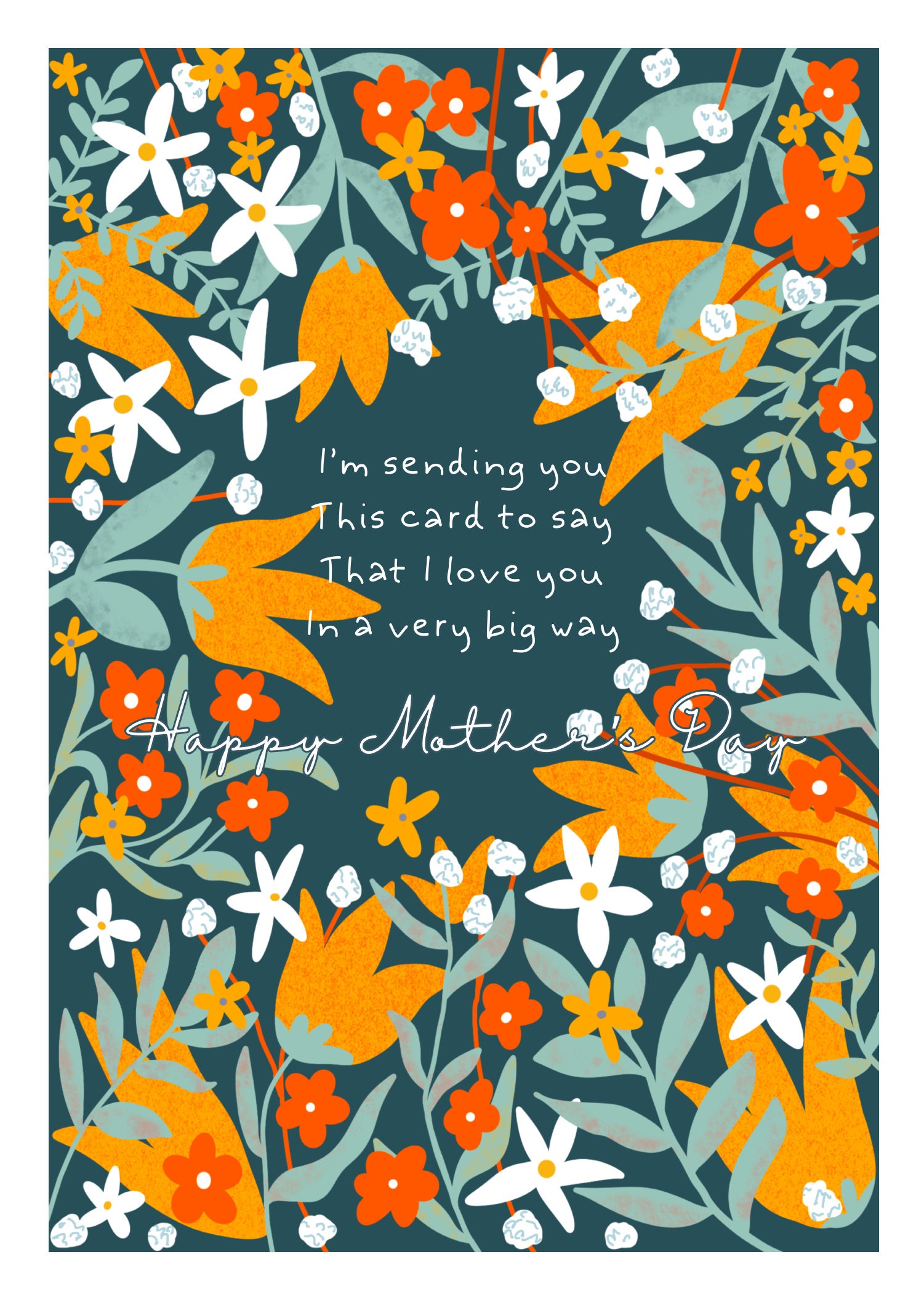 Mother's Day Card, Digital Card, Digital Download, Instant Download ...