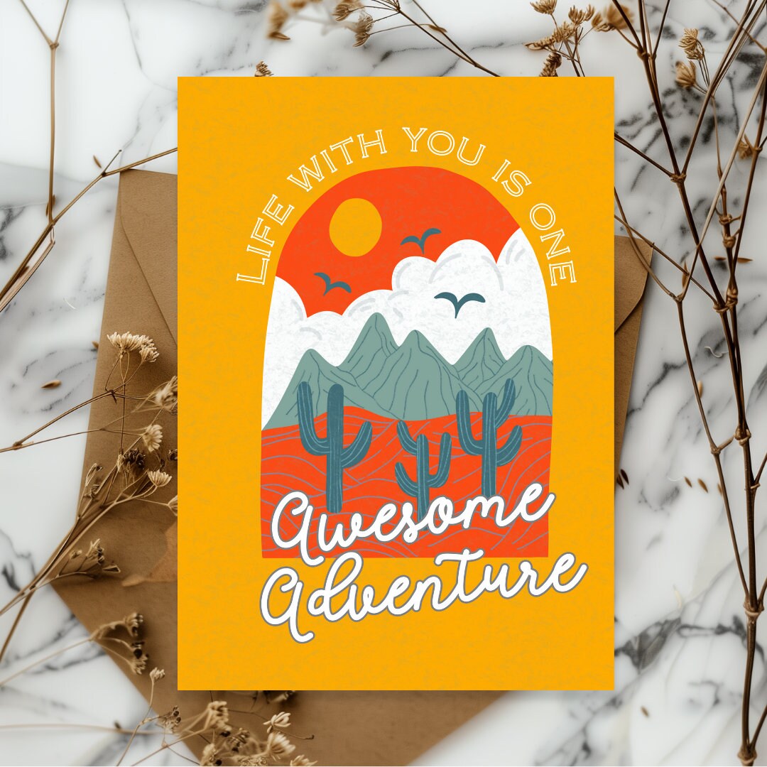 Printable Father's Day Card, Adventure Card, Instant Download Father ...