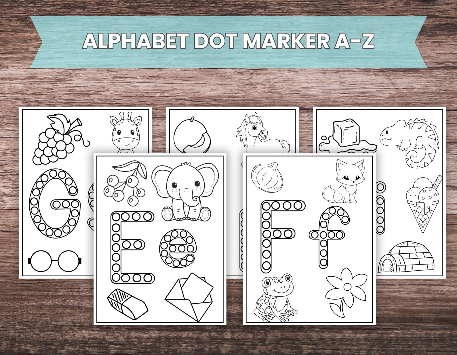 Dot Marker Printable ,alphabet Dot Pages,dot Maker Worksheet,a-z Dot a ...
