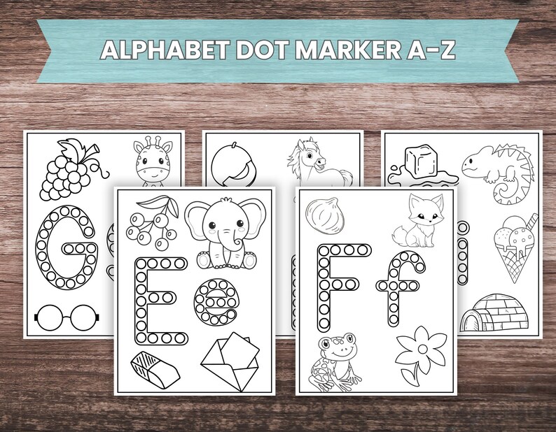 Dot Marker Printable ,alphabet Dot Pages,dot Maker Worksheet,a-z Dot a ...