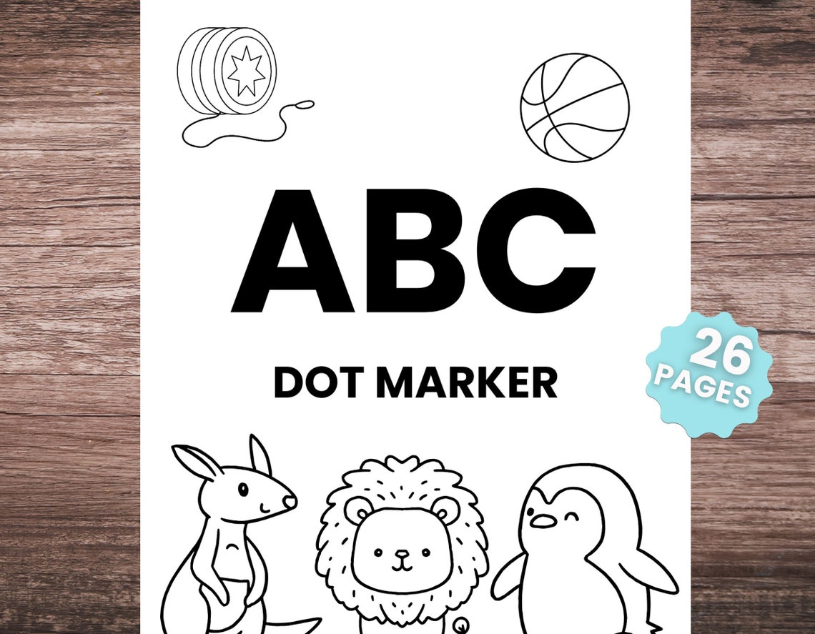 Dot Marker Printable ,alphabet Dot Pages,dot Maker Worksheet,a-z Dot a ...