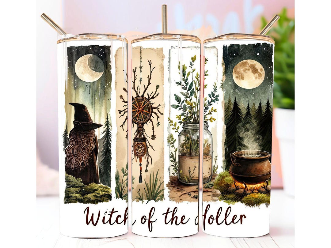 Witch of the Holler PNG, Witchie Halloween Tumbler Wrap, Natural Witch ...