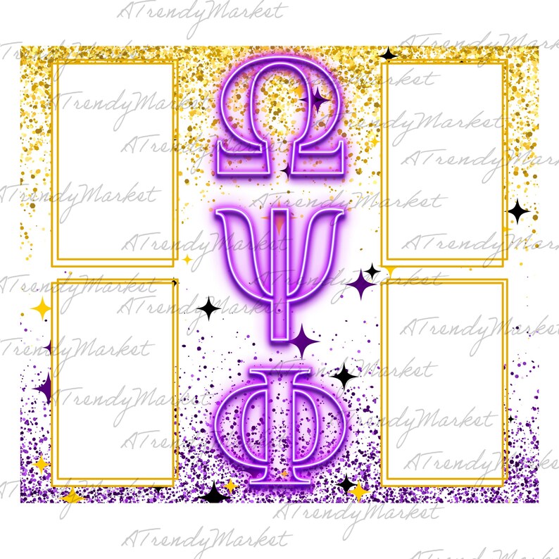Omega Psi Phi Tumbler Wrap, 20 Oz Skinny Tumbler Personalized ...