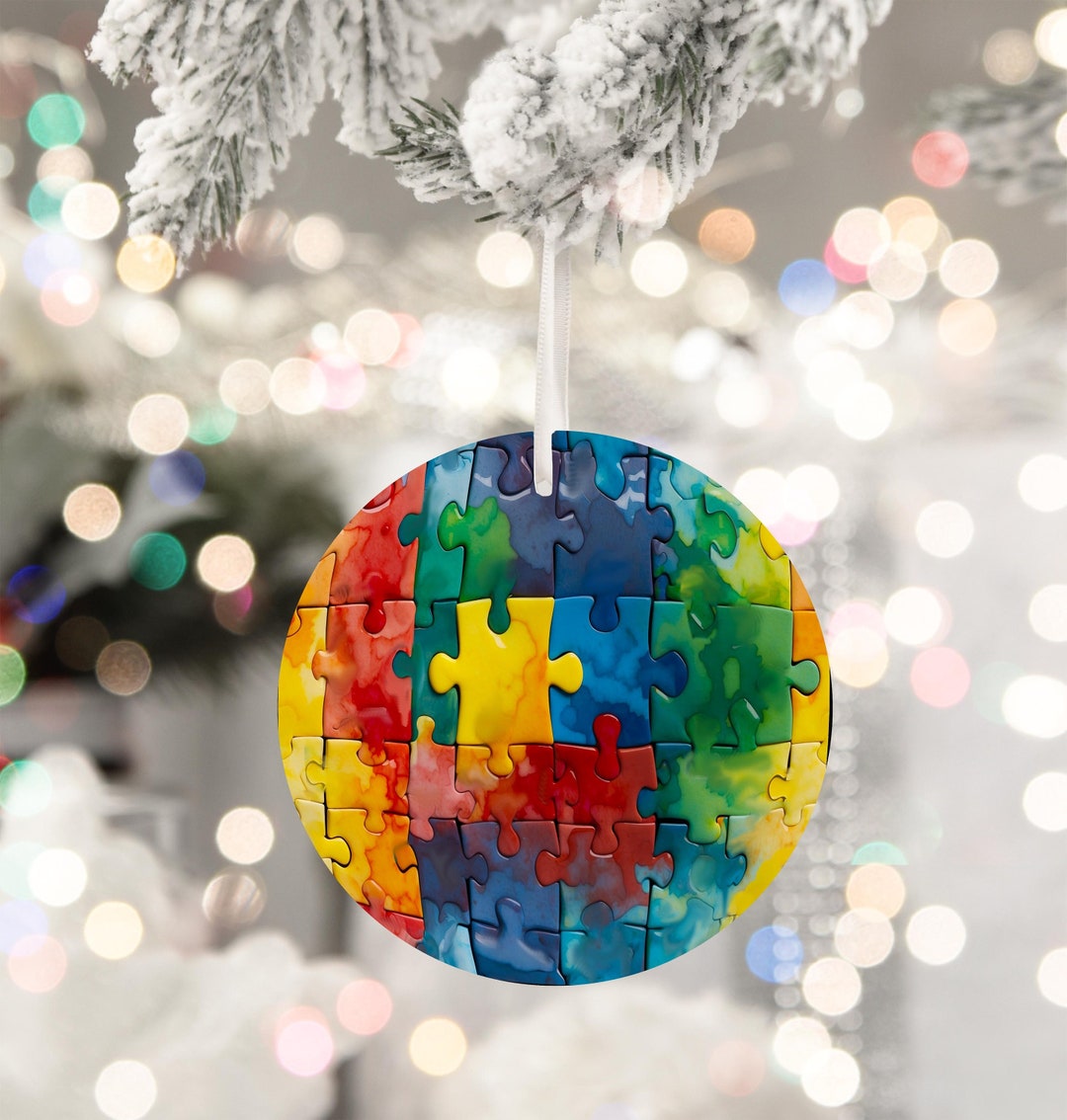 Autism Awareness Ornament Sublimation Design, Support Autism, Autism ...