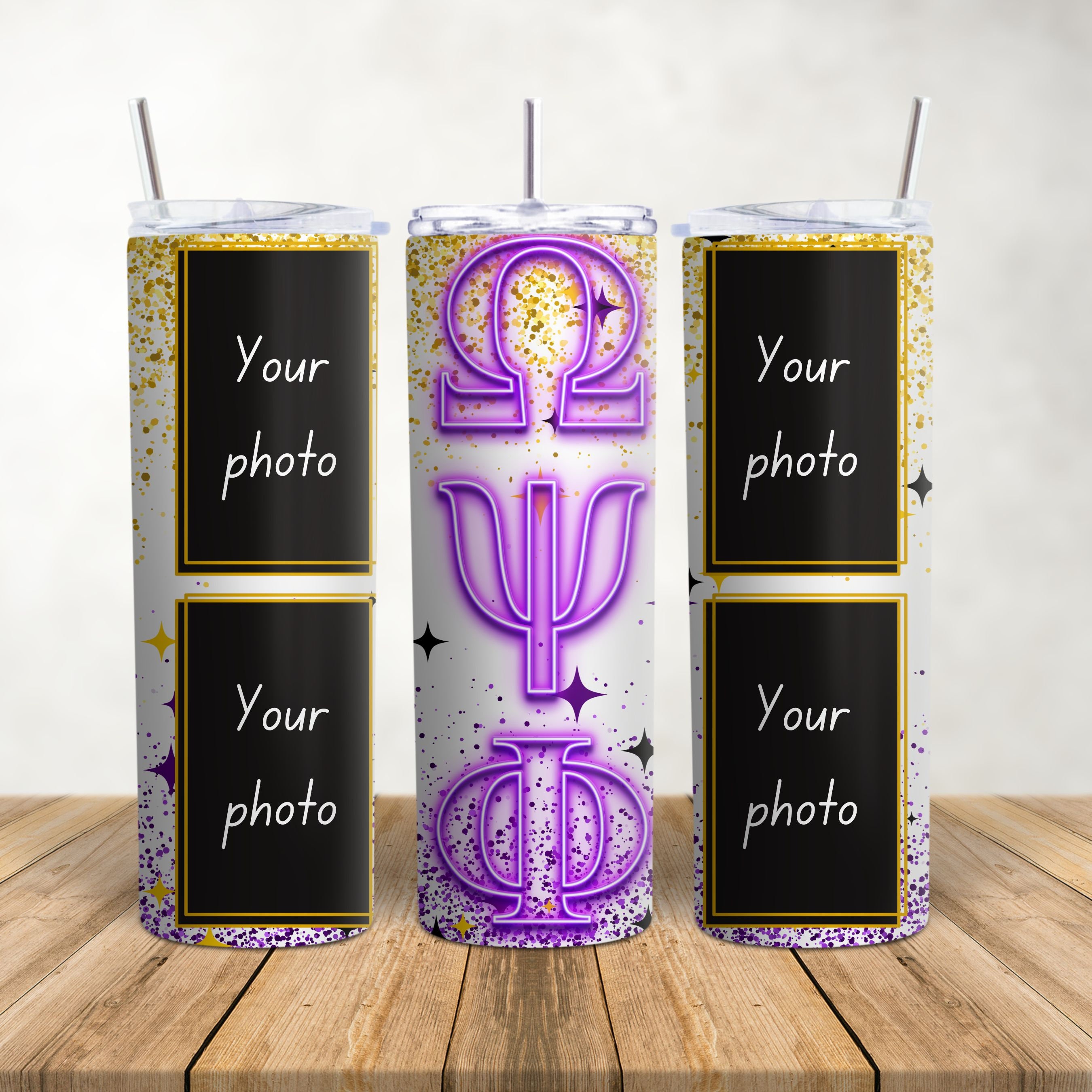 Omega Psi Phi Tumbler Wrap, 20 Oz Skinny Tumbler Personalized Fraternity Design PNG, College ...