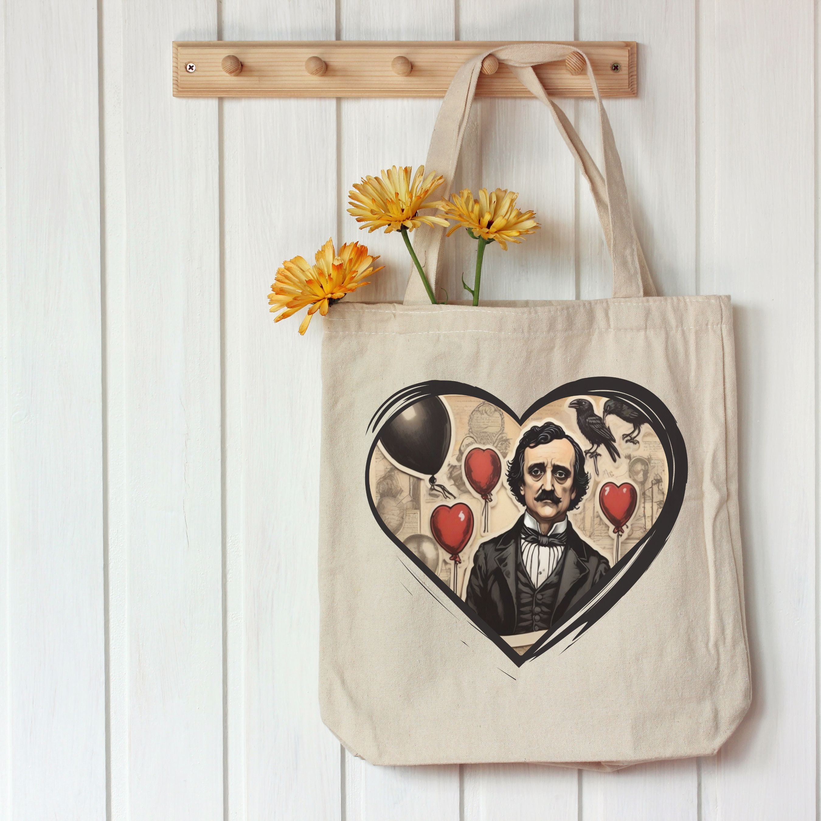 Poe Valentines PNG, Dark Valentine Edgar Allan Poe DIY Gift for Book ...